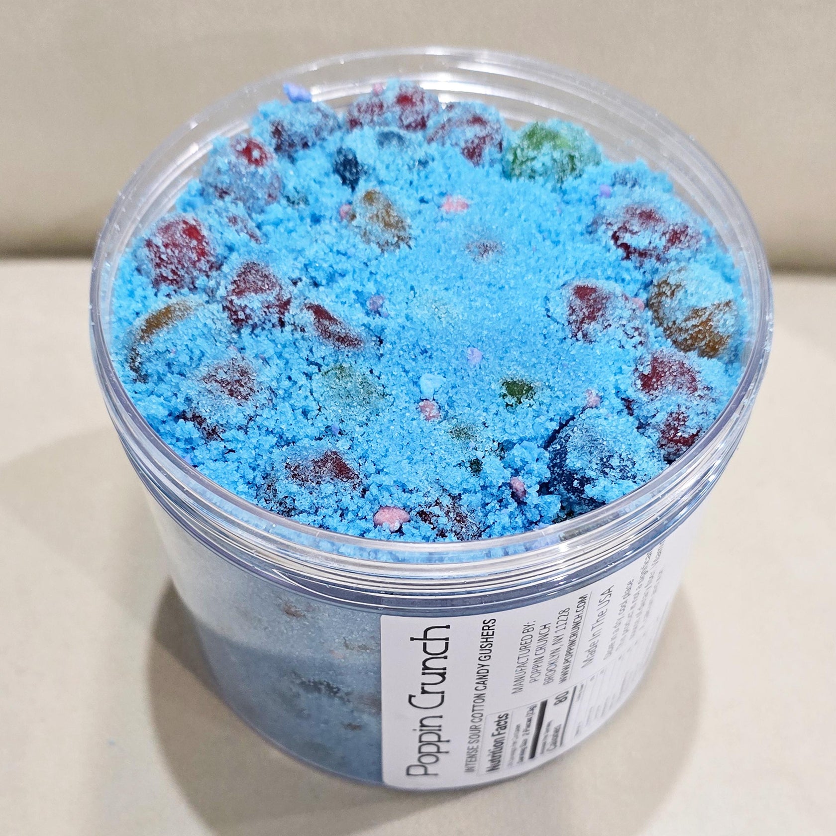 Poppin Crunch Intense Cotton Candy Gushers Candy Snacks 1 - 2 LBS - Ch